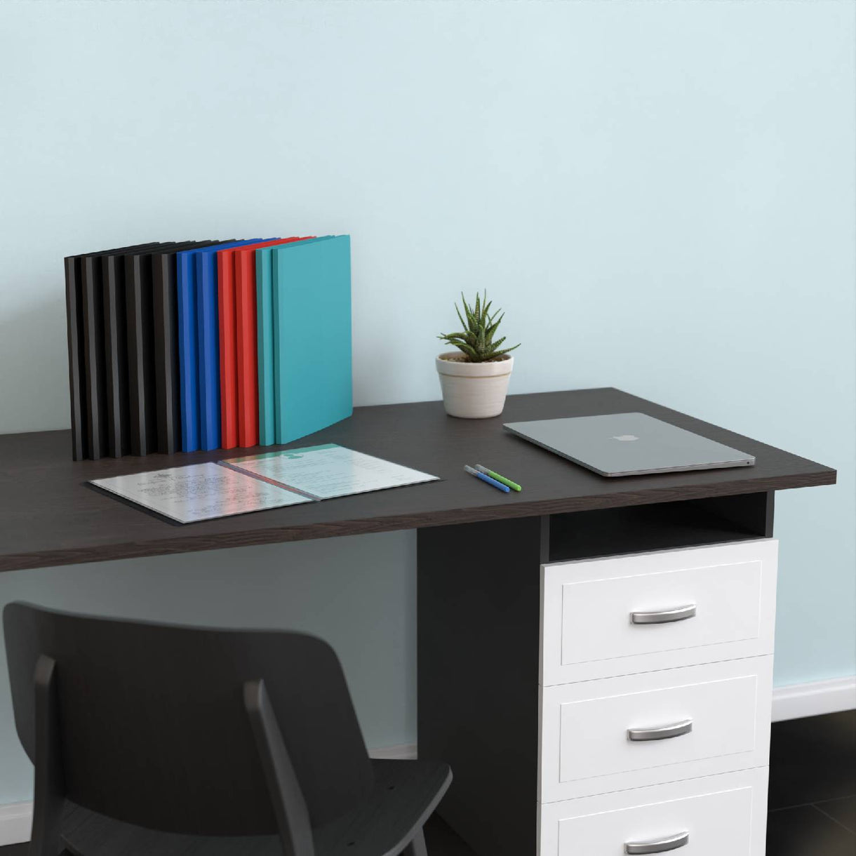 ACROPAQ - 50 x Porte-vues A4 - Avec 50 poches, PP, Bleu - A4 – acropaq-shop